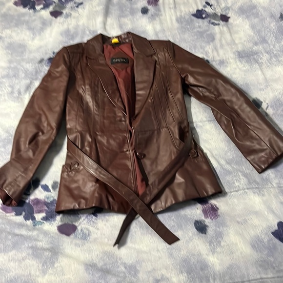 Opera | Jackets & Coats | Womens Leather Jacket | Poshmark